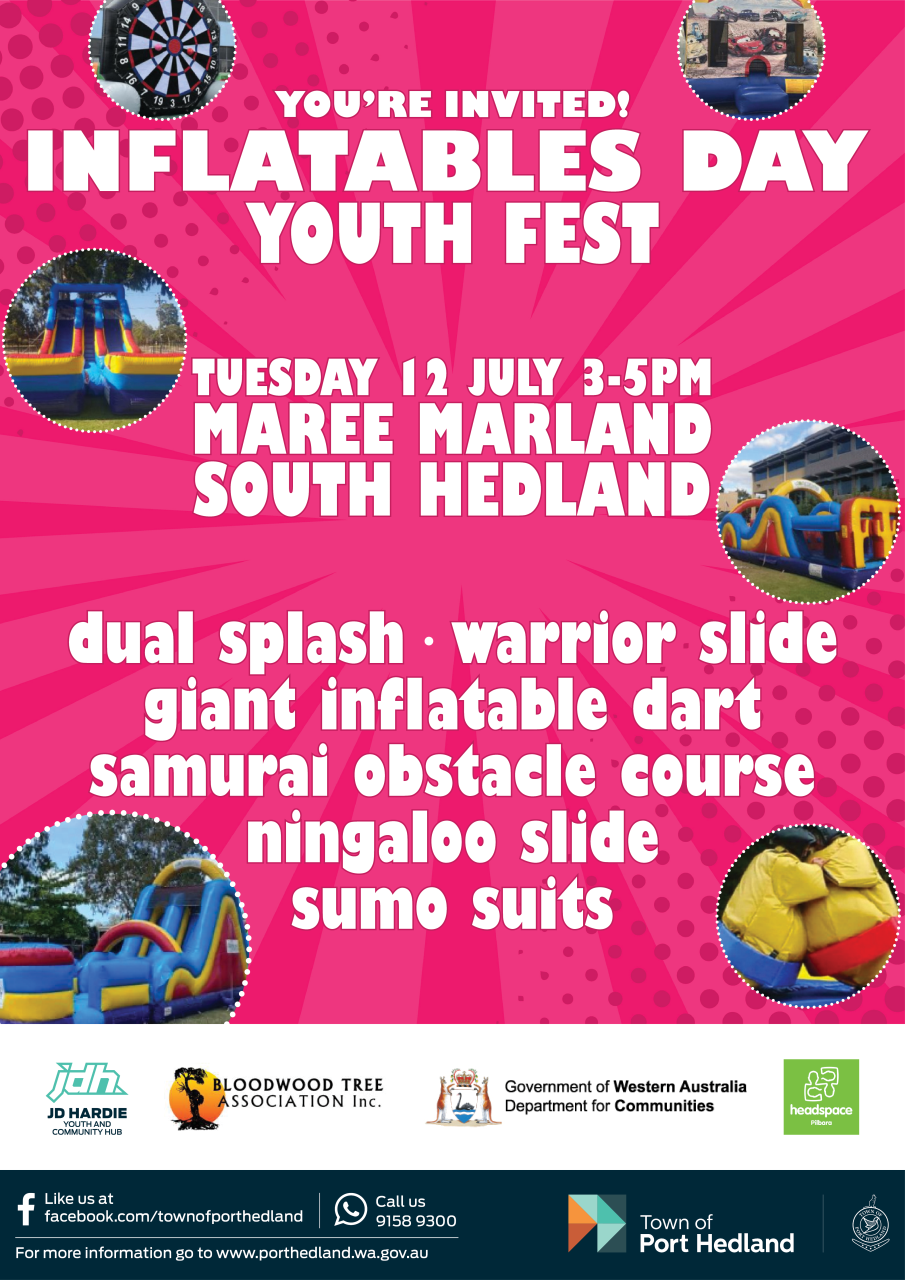 Inflatables Day Youth Fest » Port Hedland Leisure