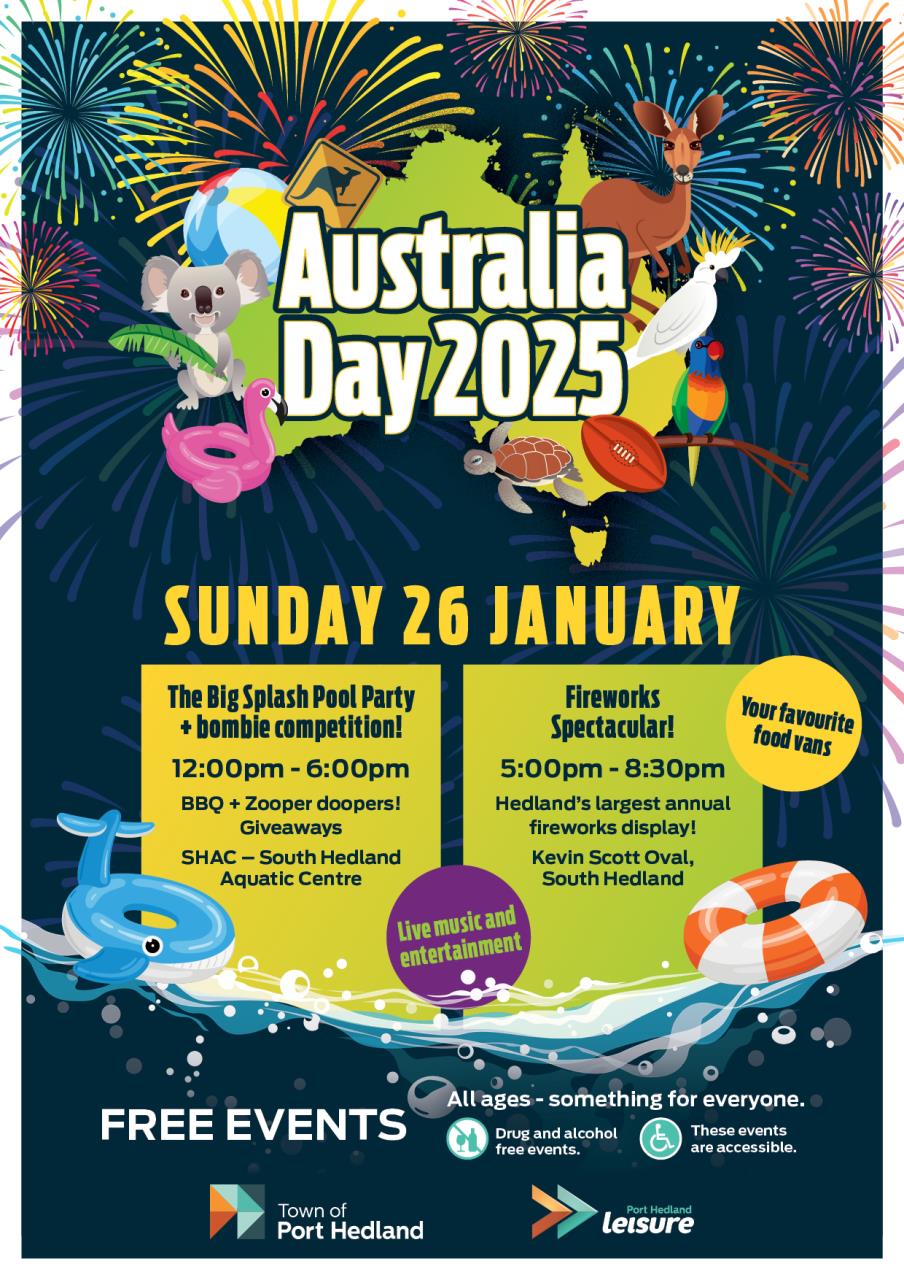 Australia Day 2025 » Port Hedland Leisure