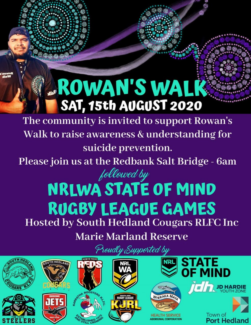 News Story - Rowan's Walk for Suicide Prevention this Saturday 6am ...